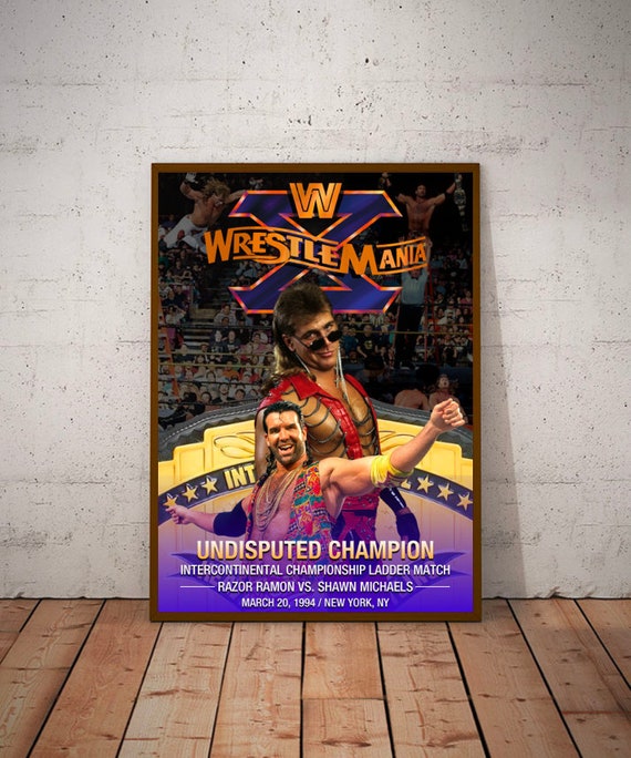WRESTLEMANIA 10 Shawn Michaels vs Razor Ramon Ladder Match | Etsy