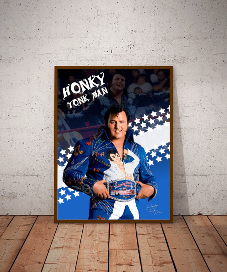WWF Honky Tonk Man Poster A3 - Etsy
