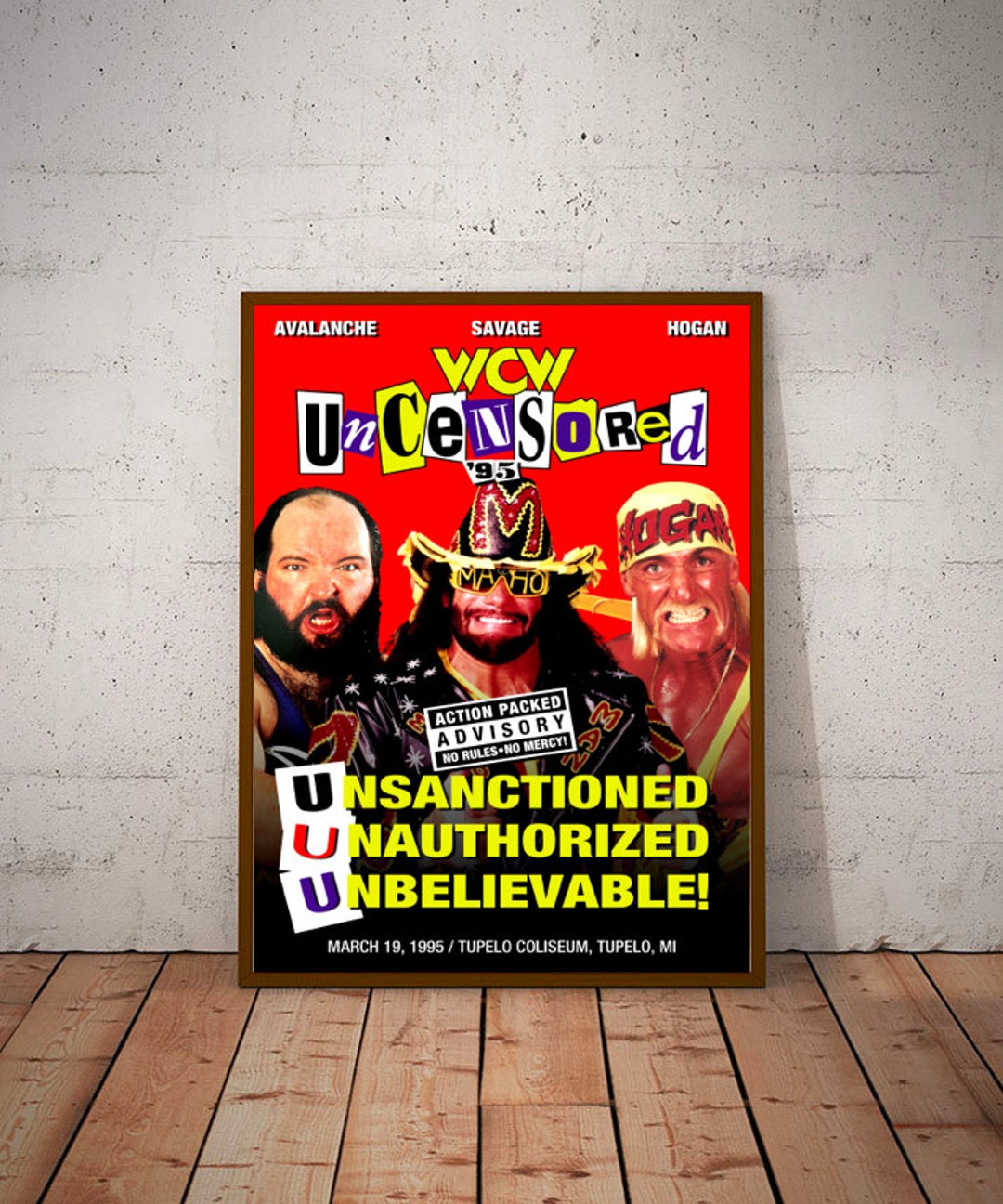WCW UNCENSORED 1995 Hulk Hogan Avalanche Savage A3 - Etsy