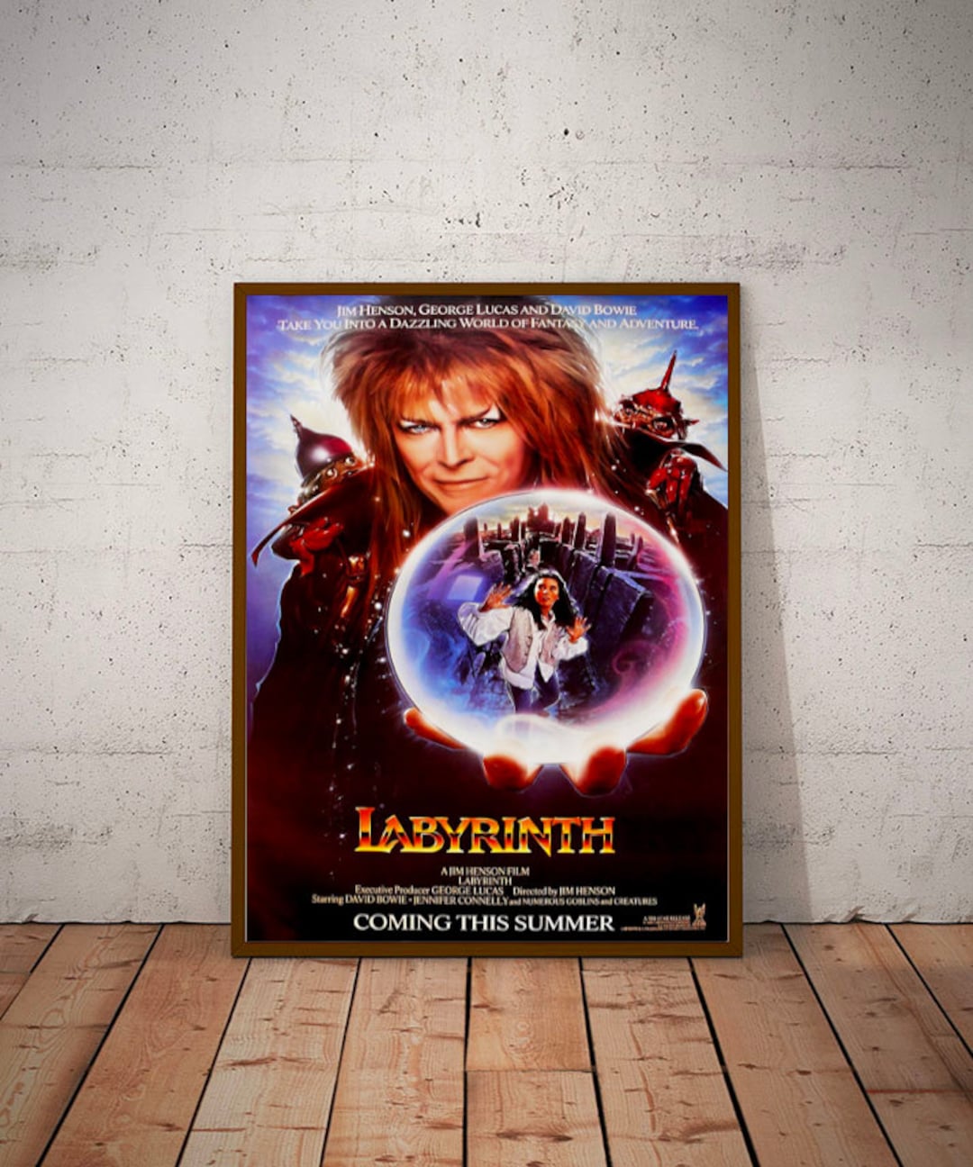 Labyrinth Retro Movie Poster - Size A3 - Etsy