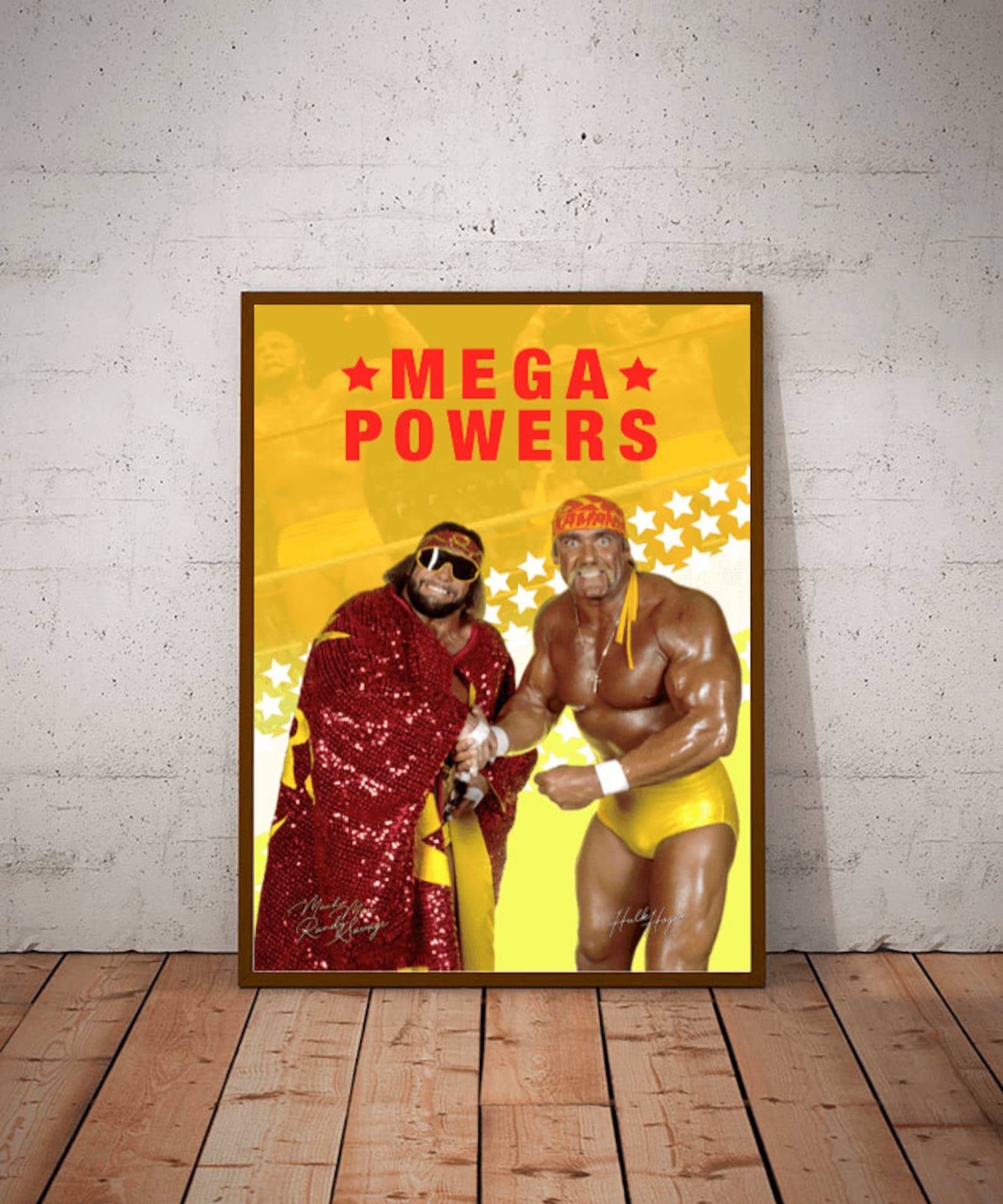 WWF Megapowers Hulk Hogan Macho Man Poster A3 - Etsy