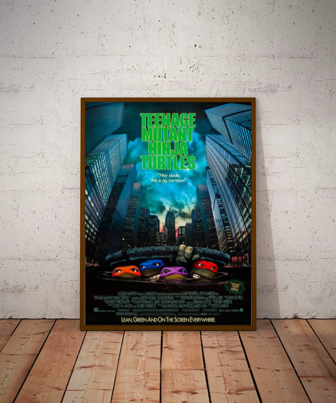 Teenage Mutant Ninja Turtles Retro Movie Poster - Size A3 - Etsy