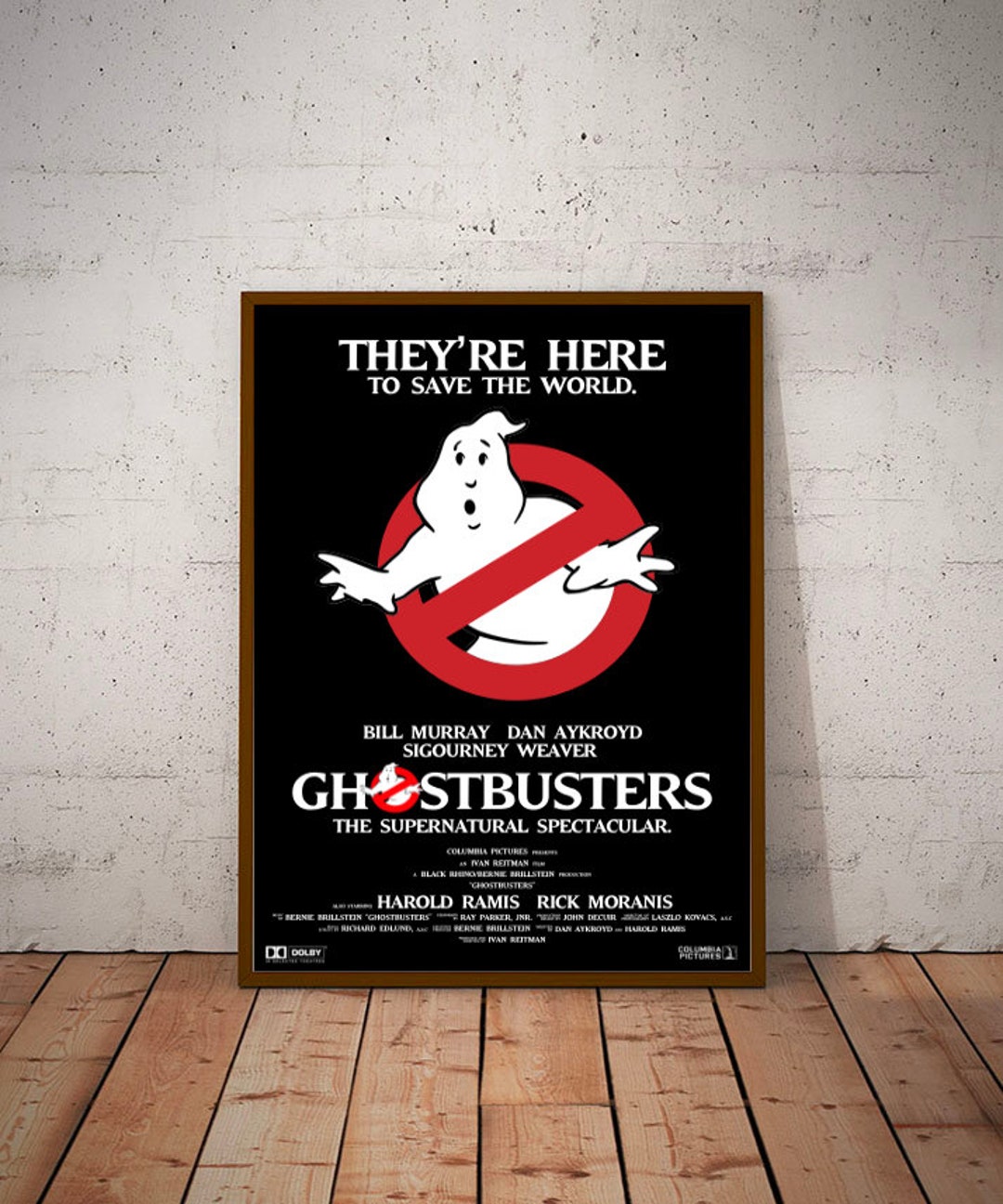 Ghostbusters Retro Movie Poster - Size A3 - Etsy