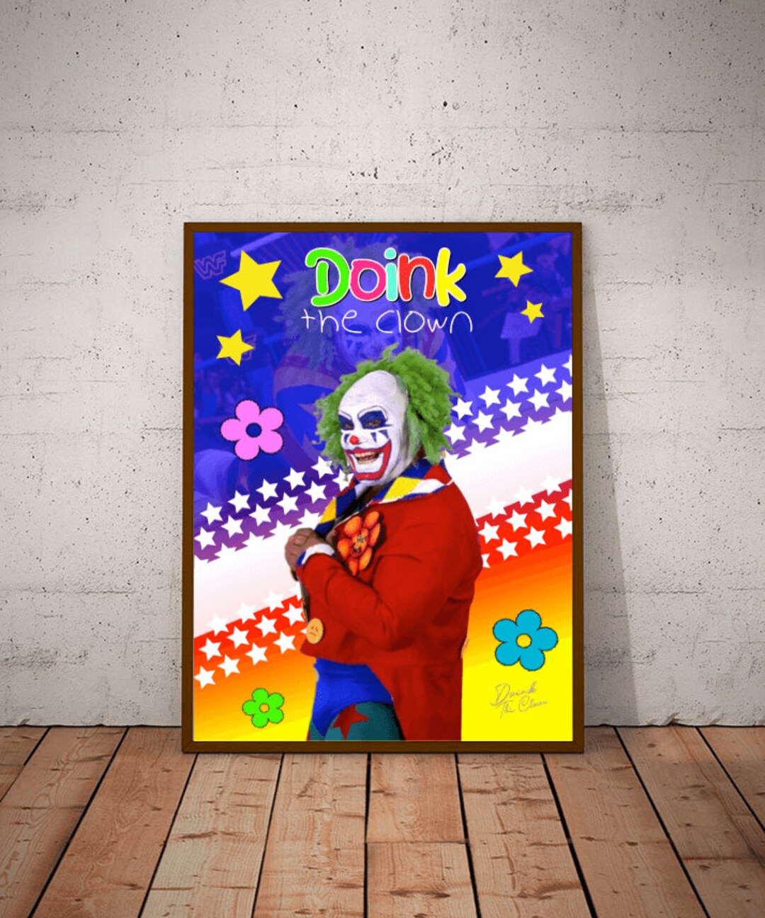 WWF Doink the Clown Poster A3 - Etsy