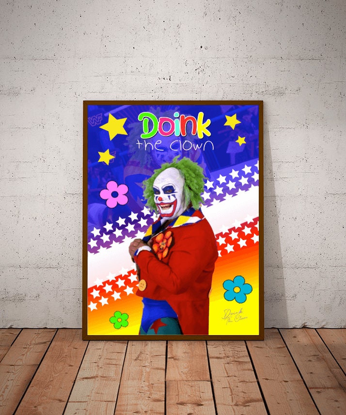WWF Doink the Clown Poster A3 - Etsy