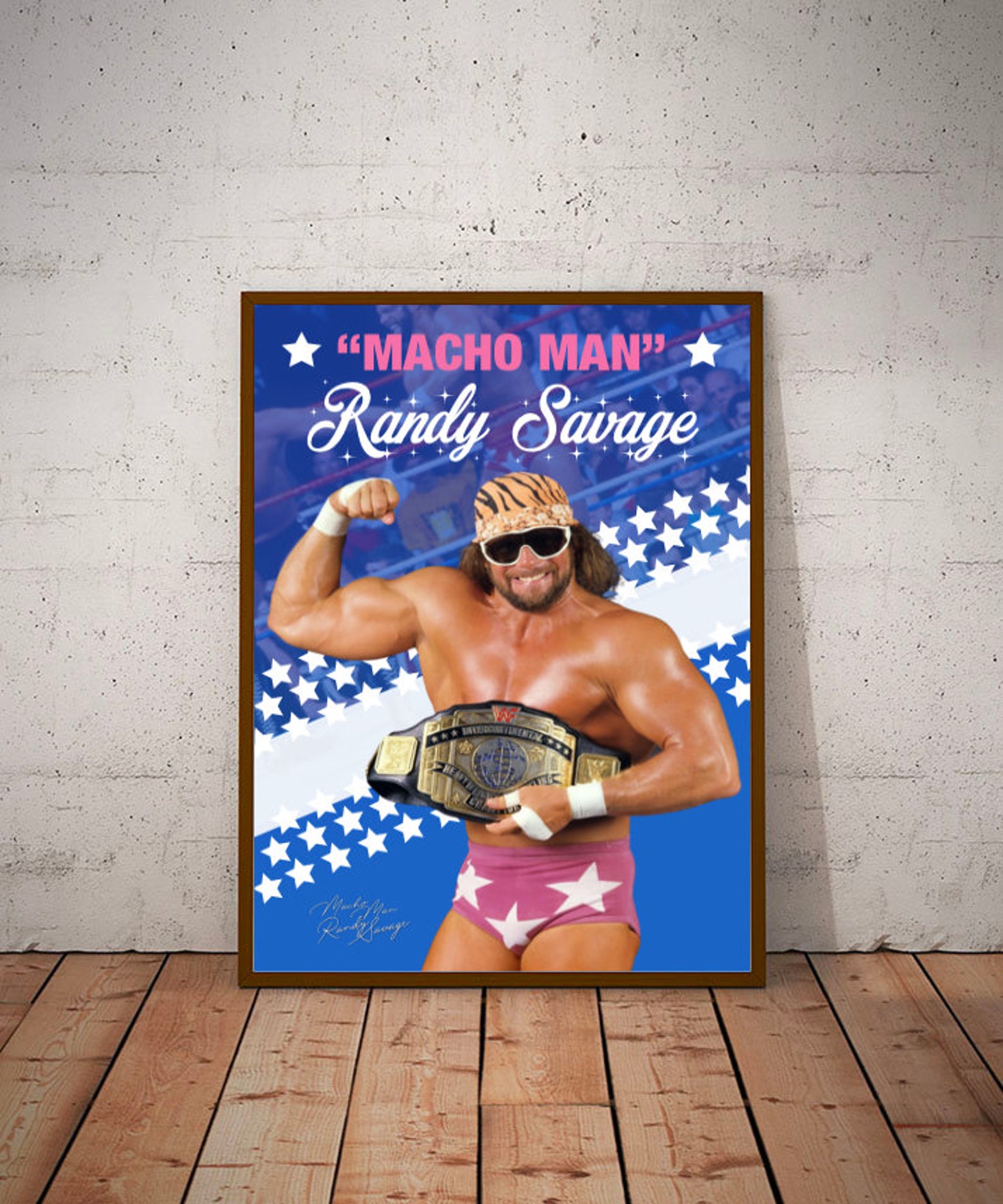 WWF 'macho Man' Randy Savage Poster A3 - Etsy