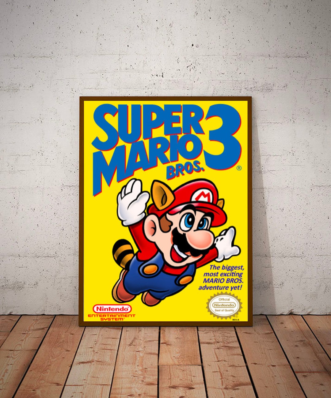 Super Mario Bros 3 NES Poster - Size A3 - Etsy