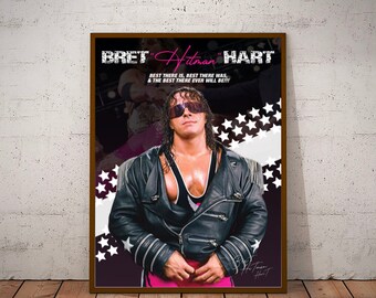 Bret Hart Poster | Etsy