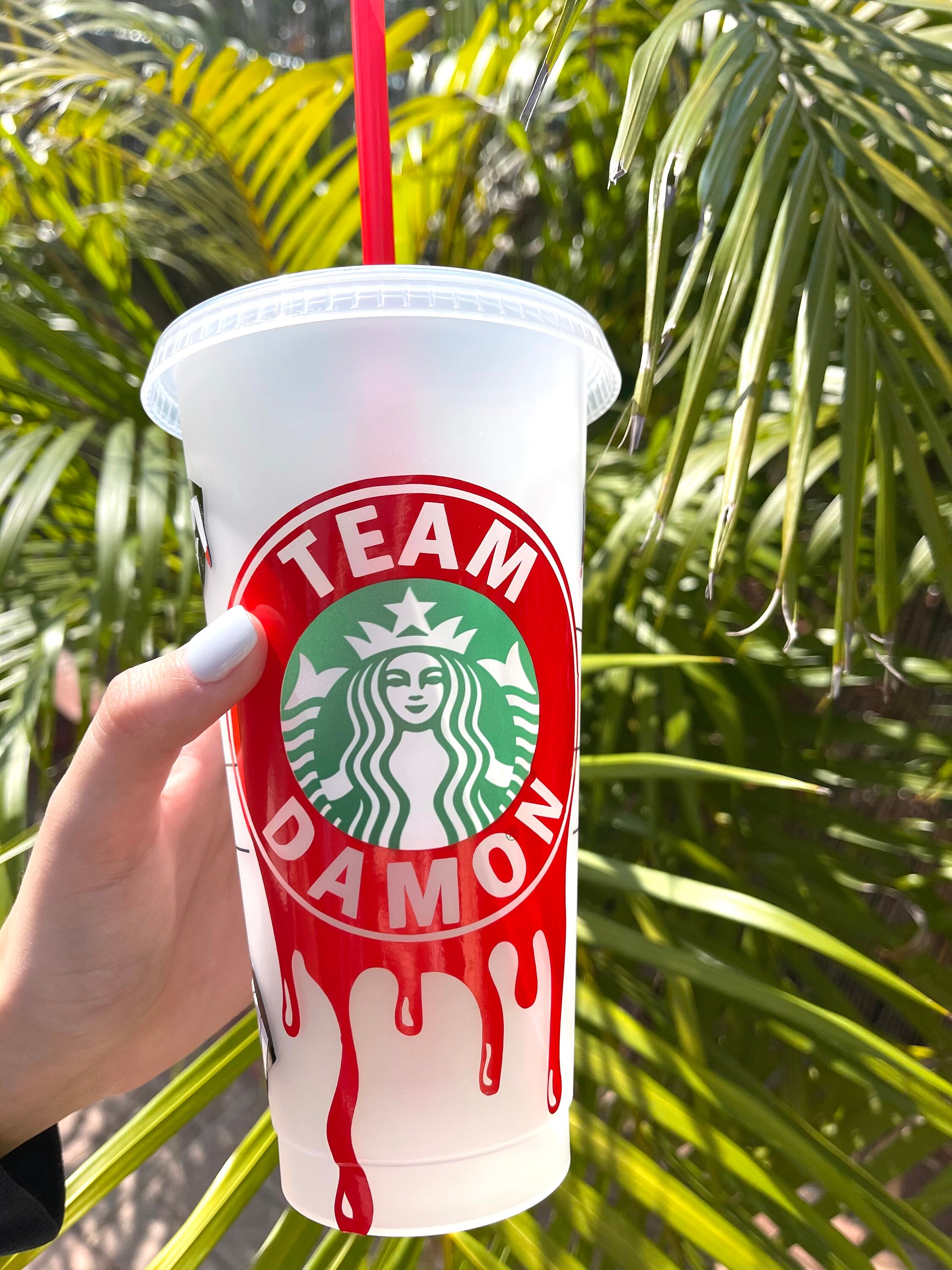 Personalized Vampire Diaries Starbucks Reusable Cold Cup Team - Etsy