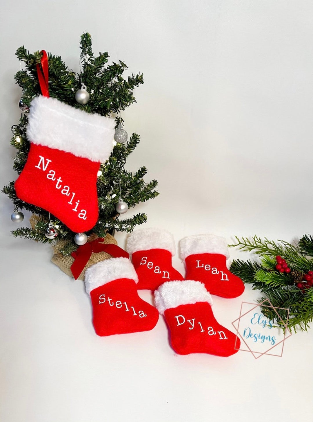 Personalized Christmas Stocking| Mini Stocking| Personalized Stockings ...