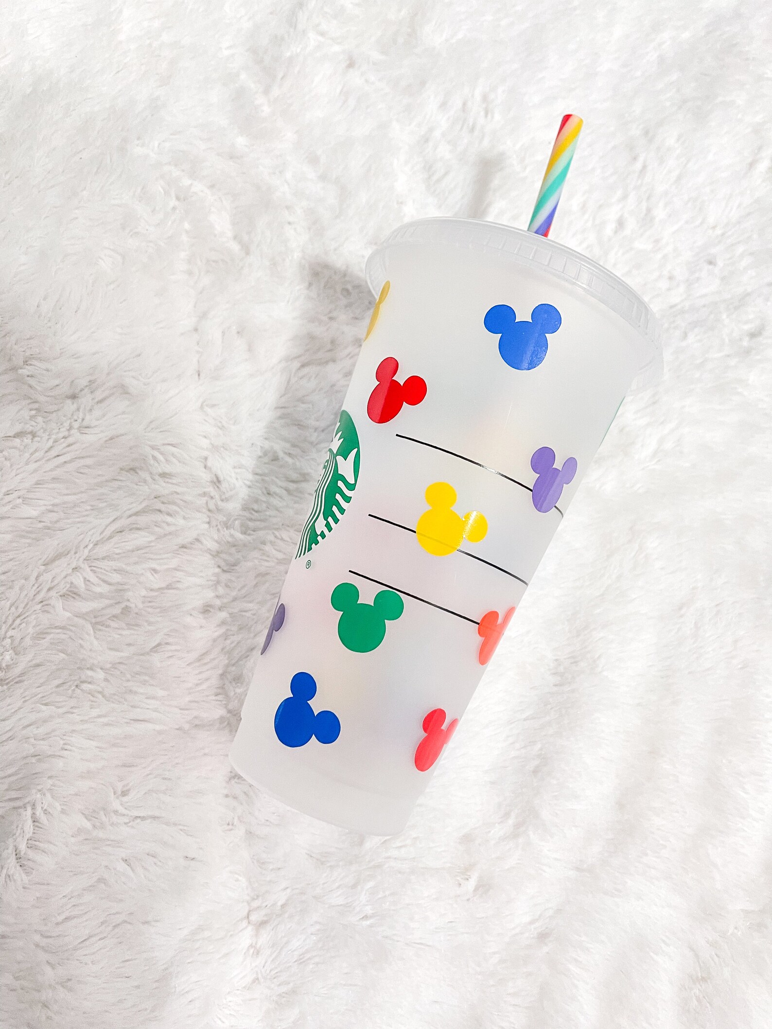Mickey Cup| Mickey Rainbow Cup| Disney| Starbucks Tumbler| Pride ...