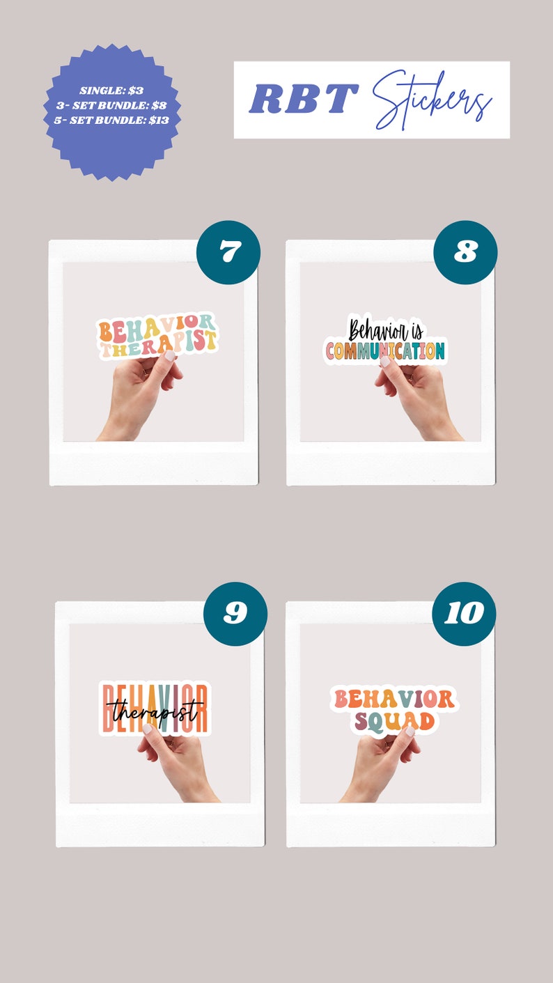 Registered Behavior Technician Sticker | RBT Sticker | Rbt's Sticker ...