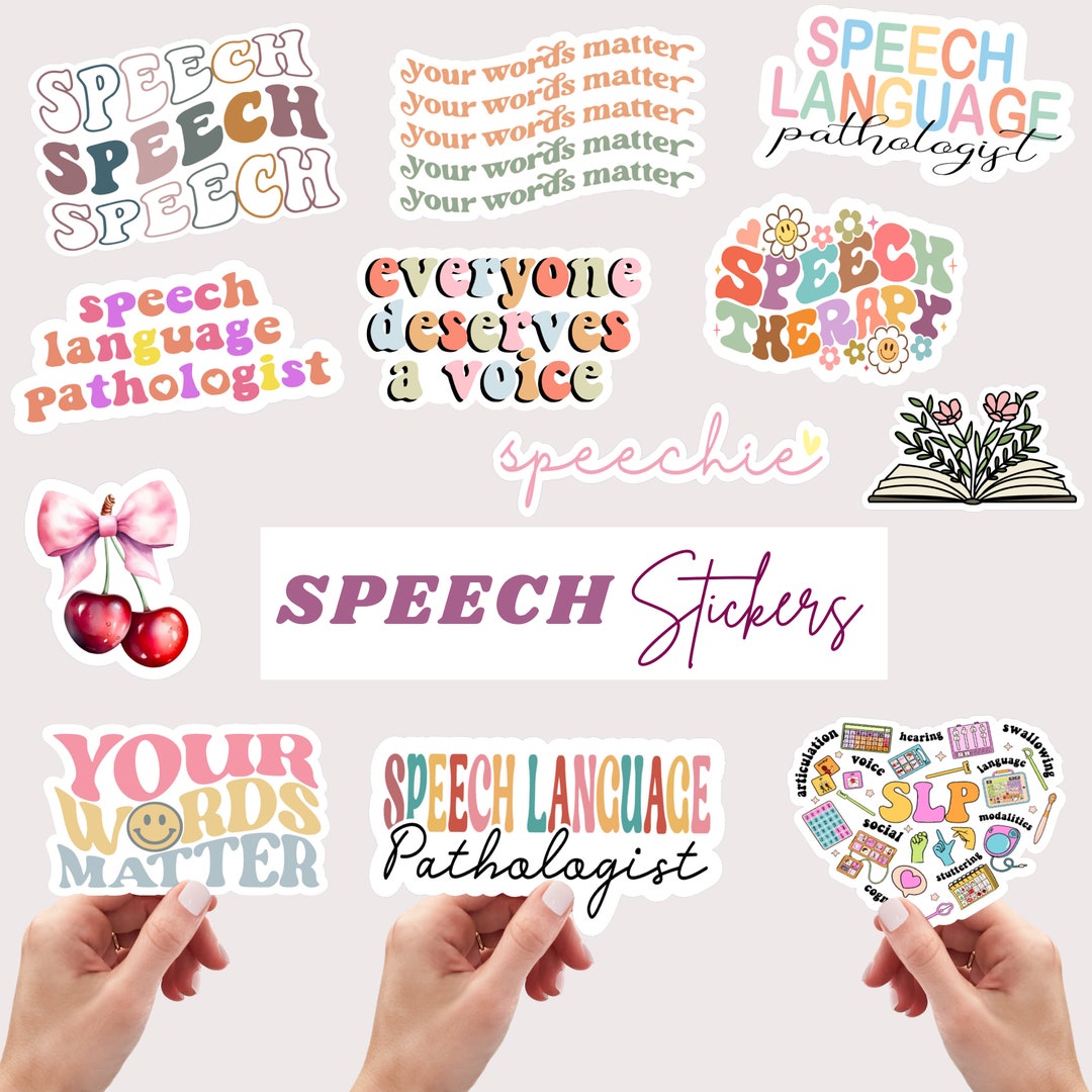 Speech Therapy Sticker | Speech Sticker | SLP Sticker | Speech ...