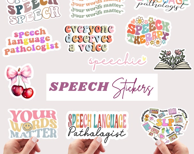 Speech Therapy Sticker | Speech Sticker | SLP Sticker | Speech ...