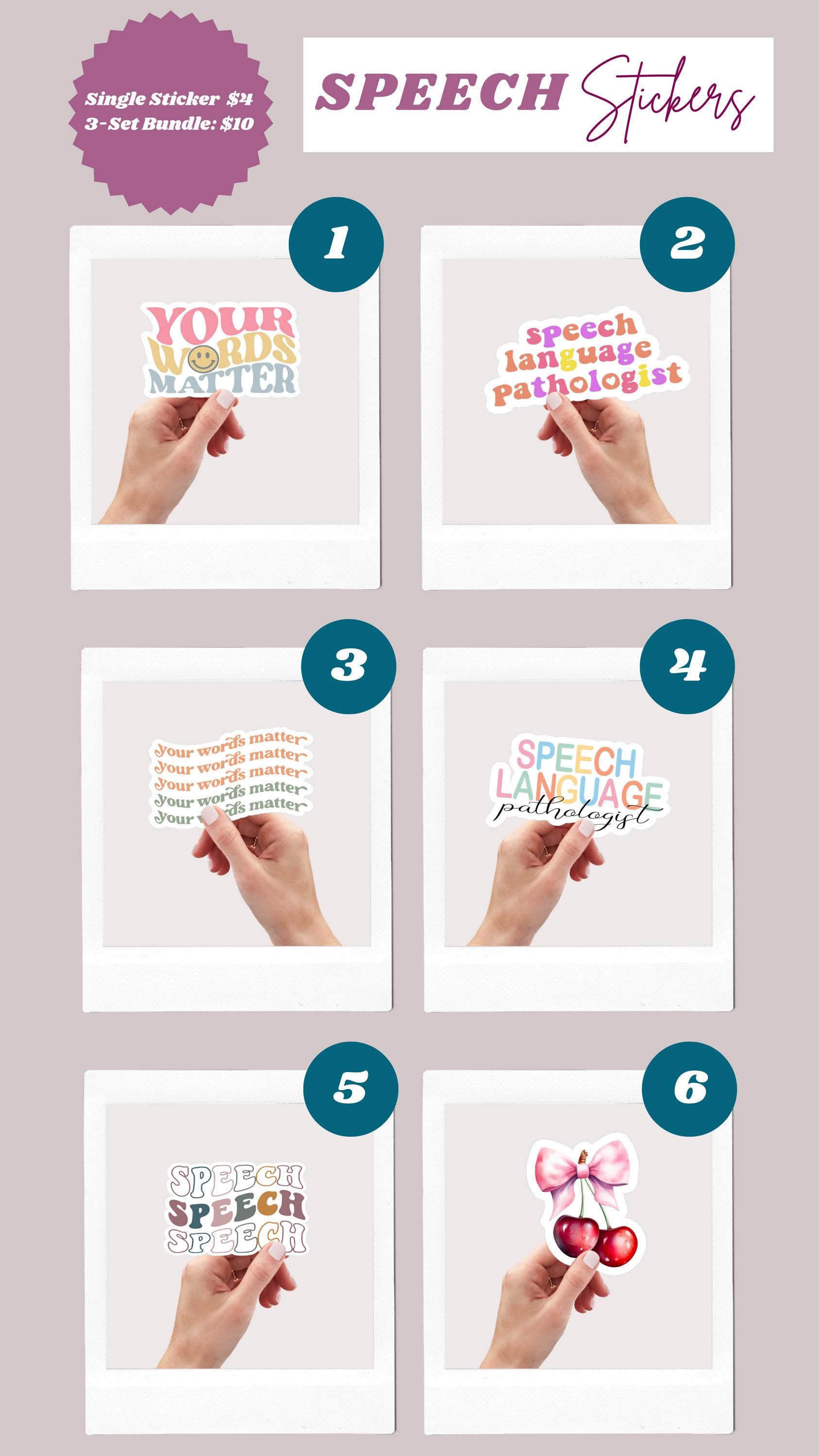 Speech Therapy Sticker | Speech Sticker | SLP Sticker | Speech ...