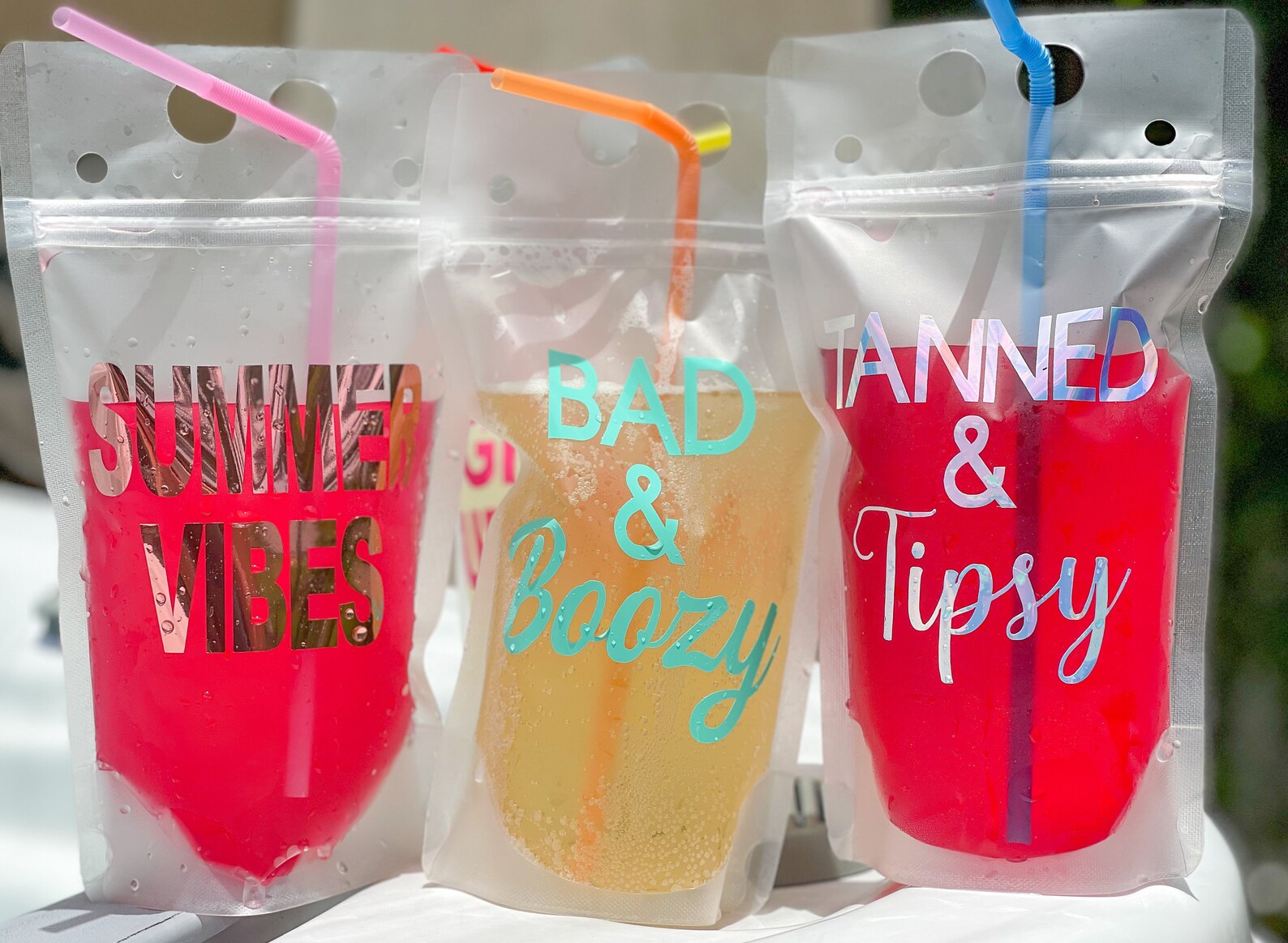 Booze Bags Drink Pouches For Adults Party Pouches | Etsy