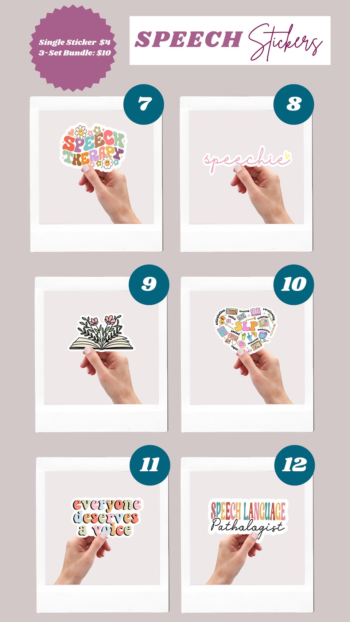 Speech Therapy Sticker | Speech Sticker | SLP Sticker | Speech ...