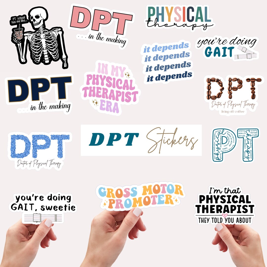 Physical Therapy Sticker | DPT Stickers | Physical Therapist Sticker ...