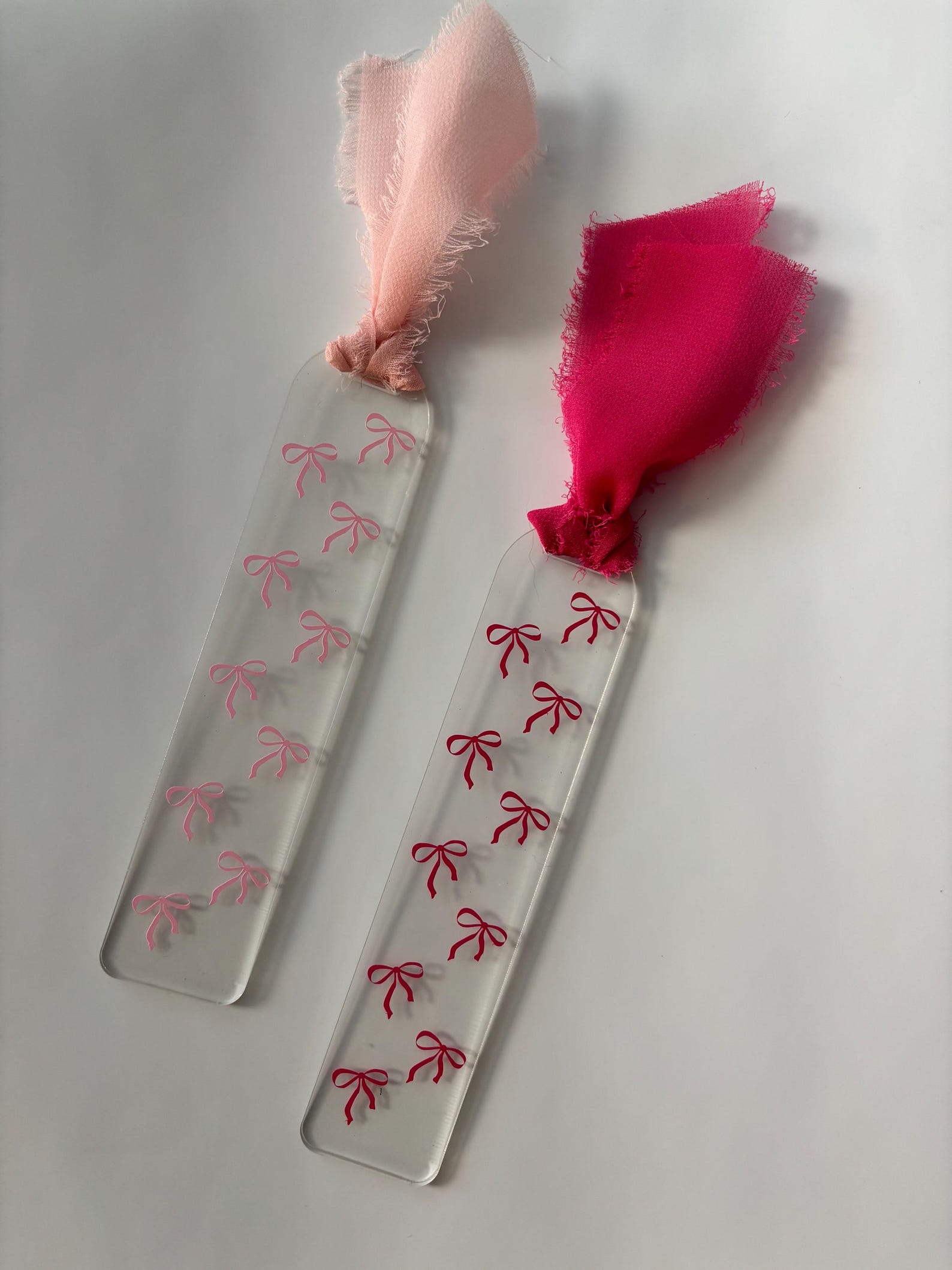 Pink Coquette Bookmark | Acrylic Bookmark | Pink Bow Bookmark | Party ...