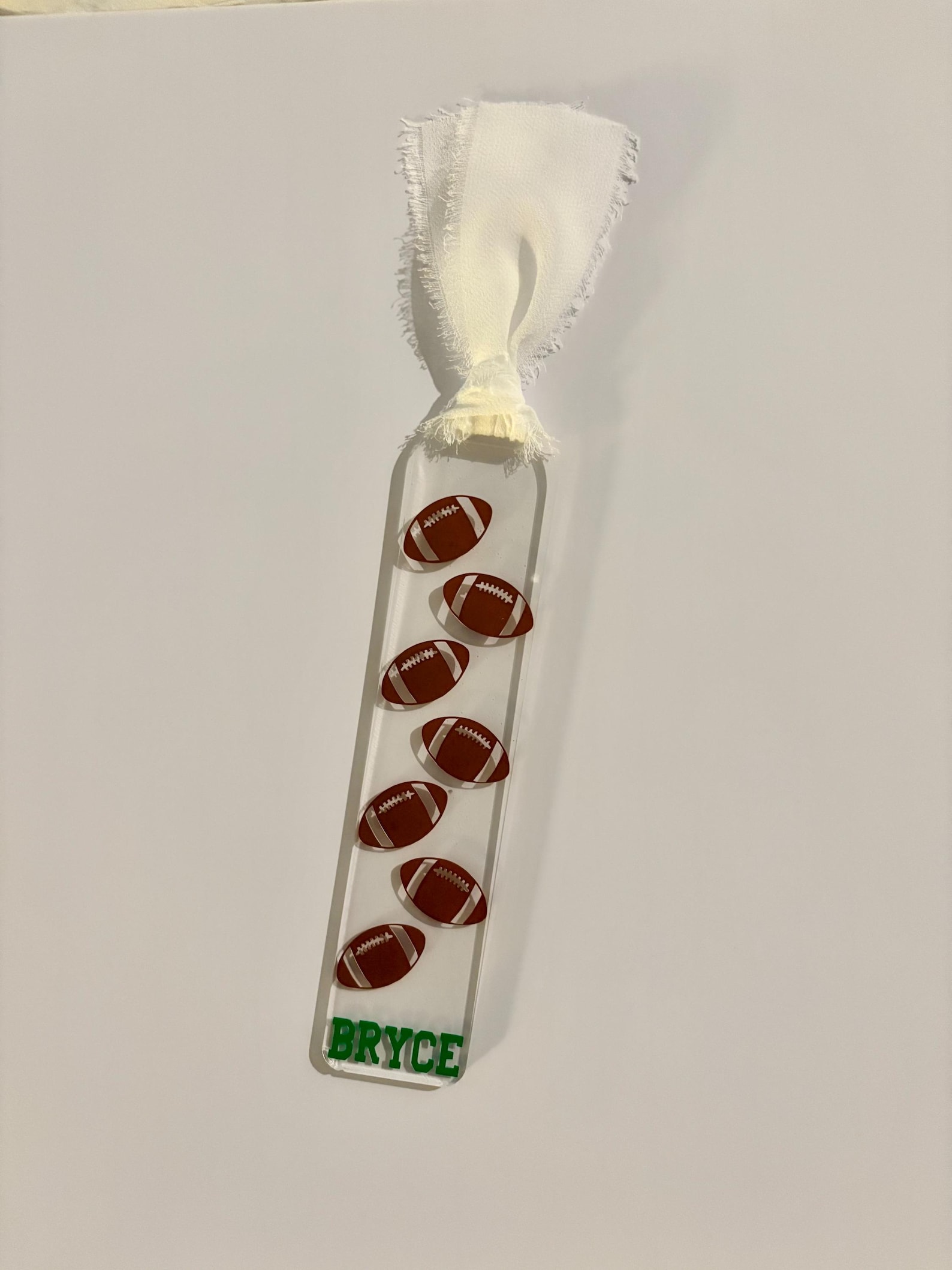 Personalized Sports Bookmark: Acrylic Baseball, Soccer, Football ...