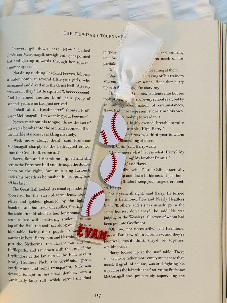 Personalized Sports Bookmark: Acrylic Baseball, Soccer, Football ...