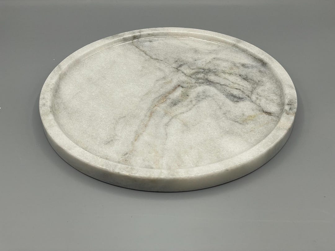 White Marble - Marble Tray - Natural Stone - Stone Tray - Etsy