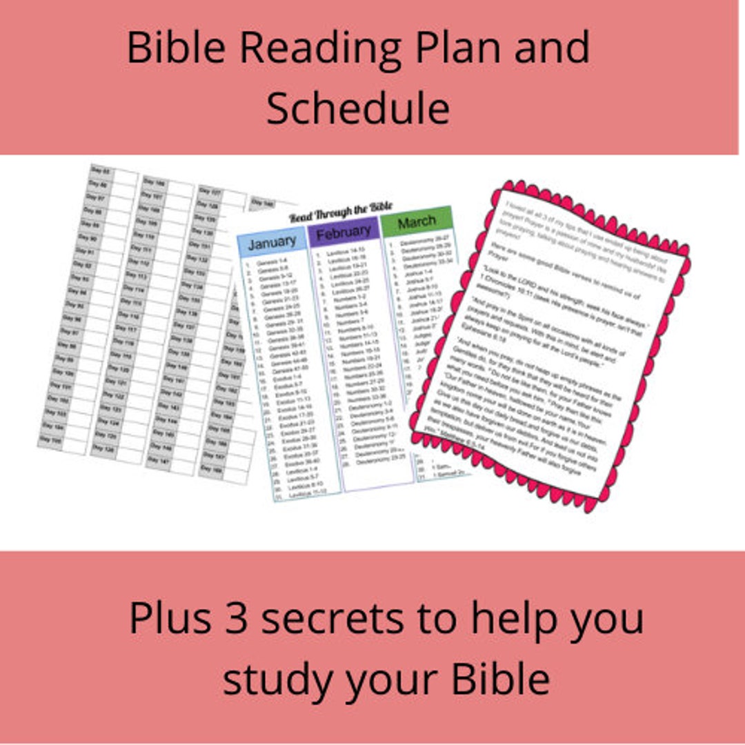Bible Reading Plan, Bible, Christian, Bible Reading, Bible Study - Etsy