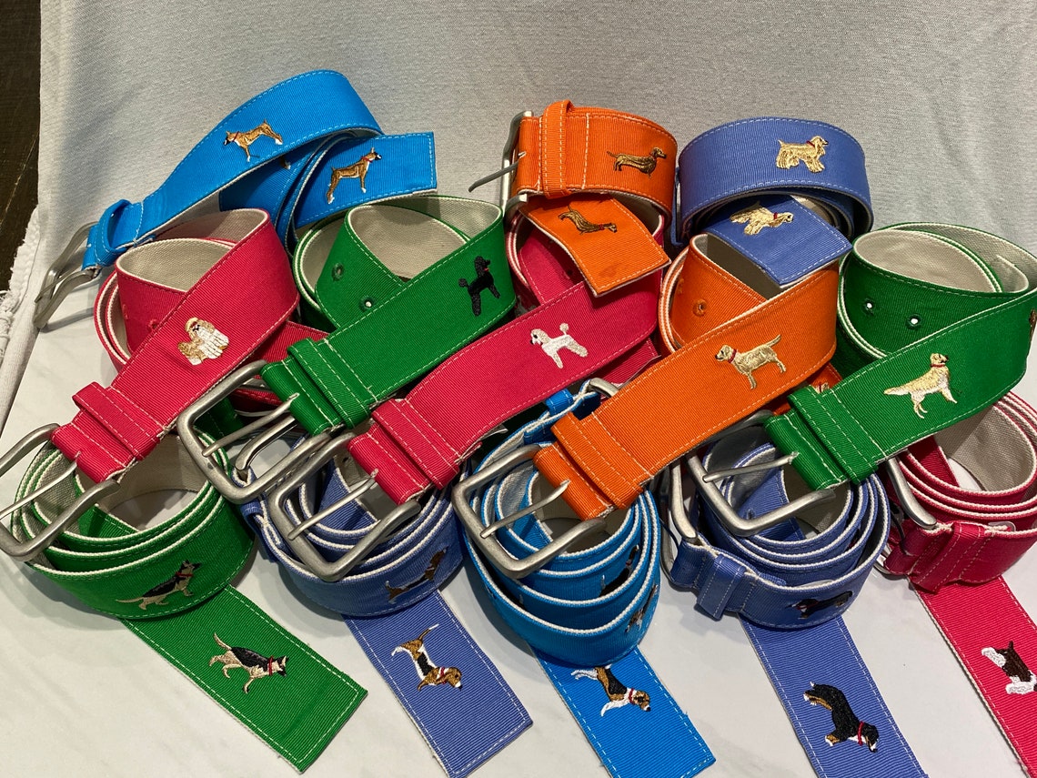 Embroidered Belt German Shepherd Belt Dog Themed Gifts Dog - Etsy