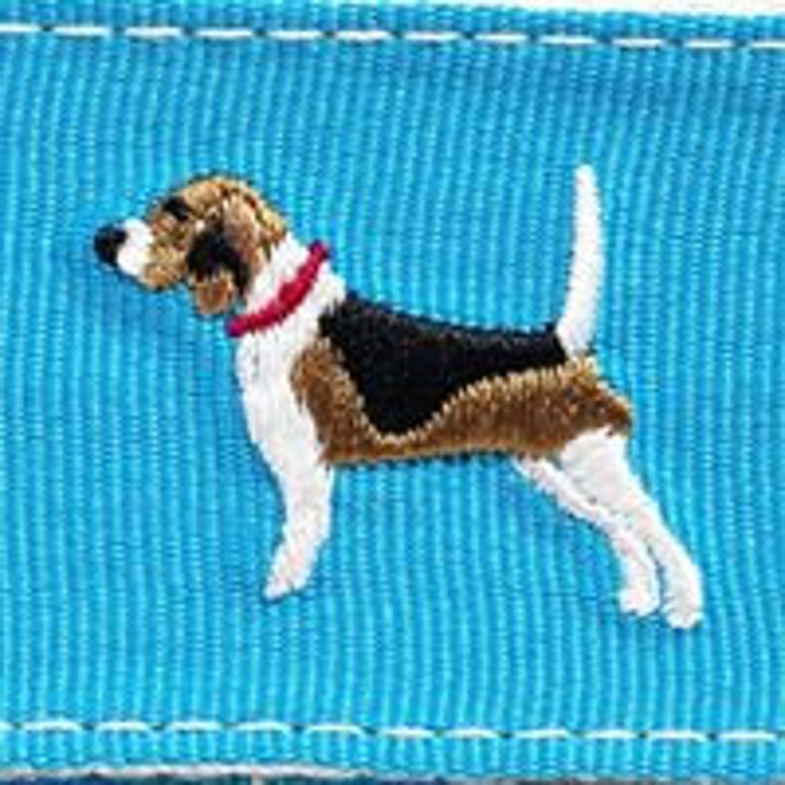 Embroidered Ribbon Belt, Beagle Dog Belt, Dog Themed Gifts, Dog Mom ...