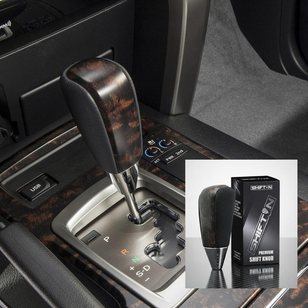 SHIFTIN Dark Wood Grain Gear Shift Knob for Toyota 4runner Tacoma ...