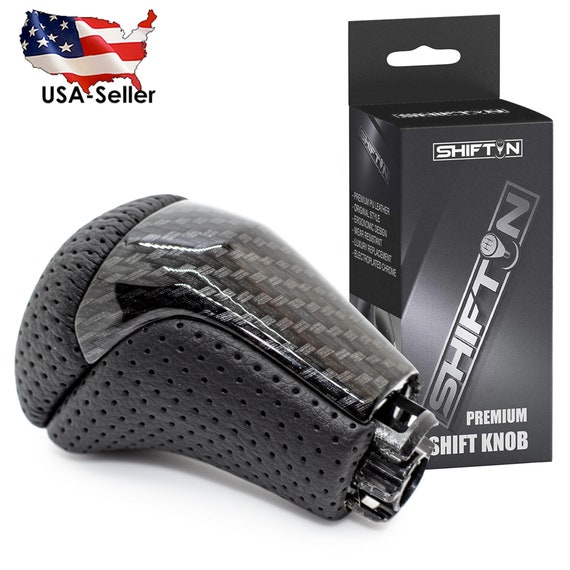 SHIFTIN Carbon Fiber Leather Gear Shift Knob Shifter for - Etsy
