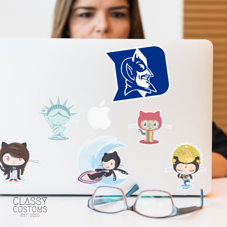 Duke Blue Devils Sticker Duke Blue Devils Athletic Logo Sticker NCAA - Etsy