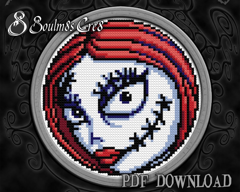 Nightmare Before Christmas Sally - Cross Stitch Pattern - Xmas ...