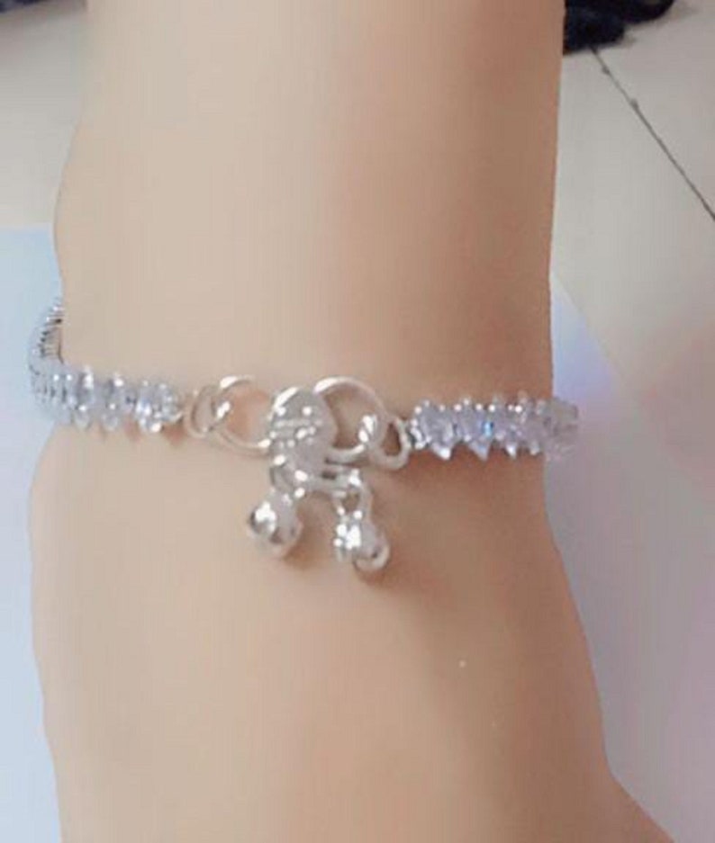 American DIAMOND ANKLETS Payal Studded Rose Gold / Silver - Etsy