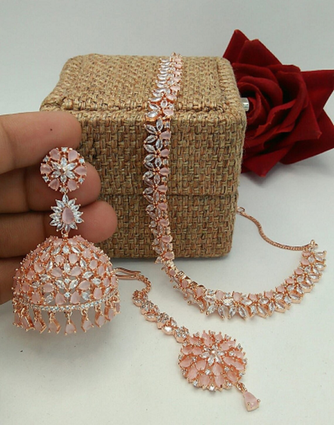 American DIAMOND Jewelry American Diamond Necklace Earrings - Etsy