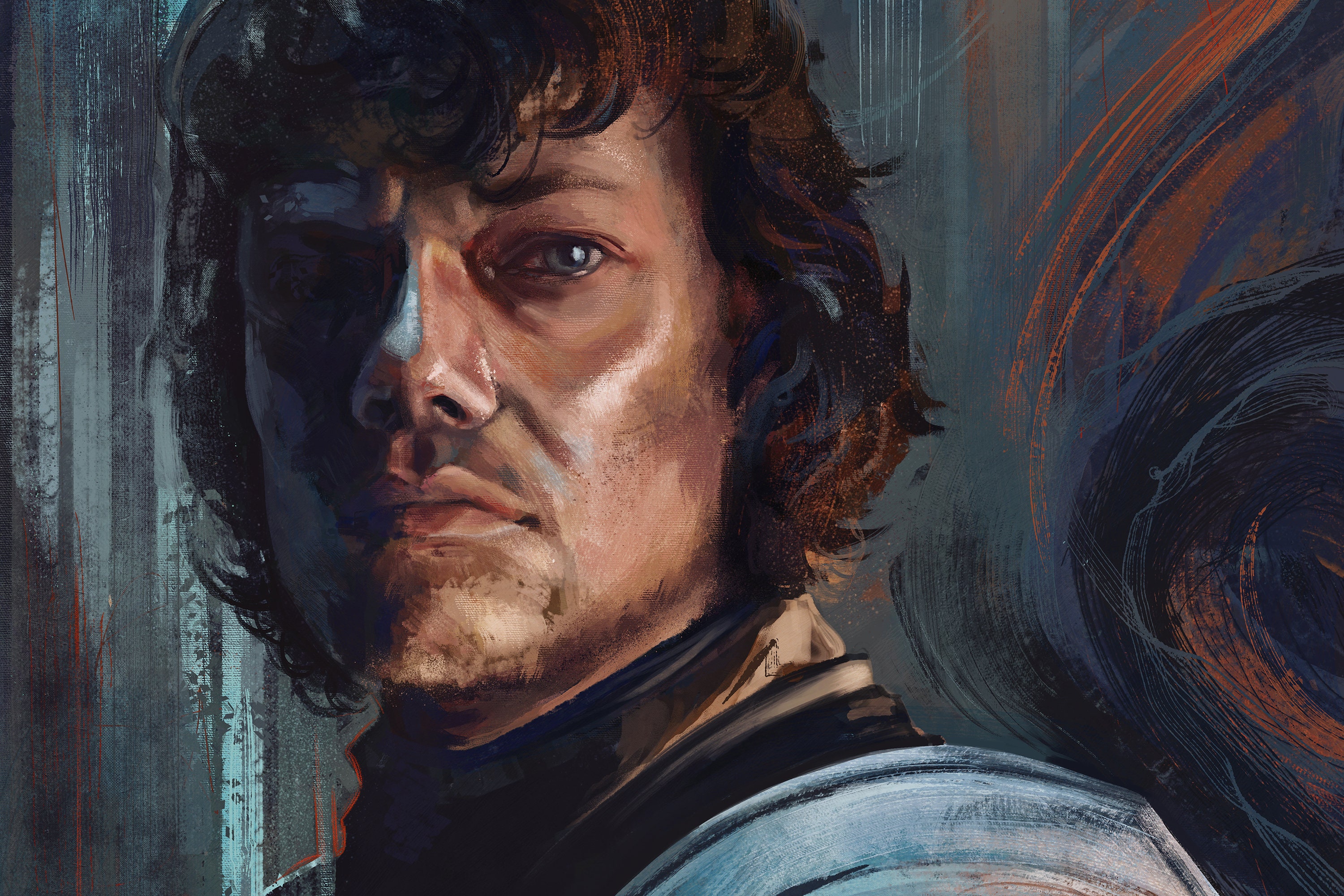 Theon Greyjoy Portrait, Game of Thrones Art, "you Are a Good Man", Got ...