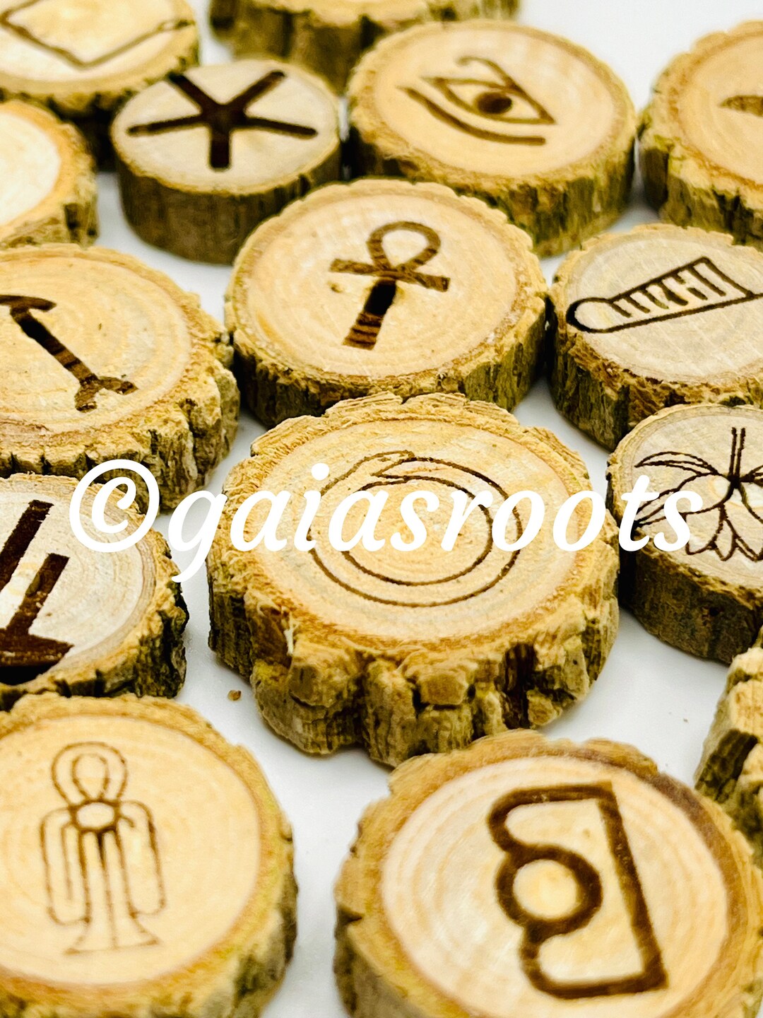 Ash Tree Wood Runes Egyptian Hieroglyphs Handmade - Etsy