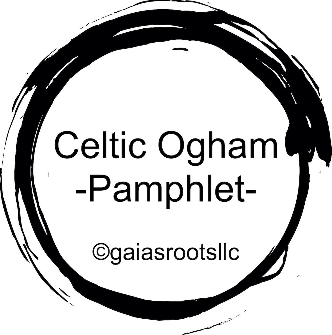 Ogham Celtic Cheat Sheet Pamphlet Digital Download PDF - Etsy