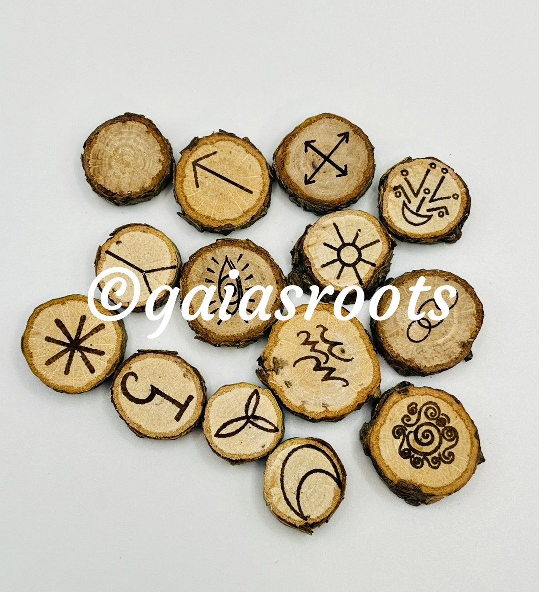 Oak Tree Wood Runes Witch Handmade - Etsy