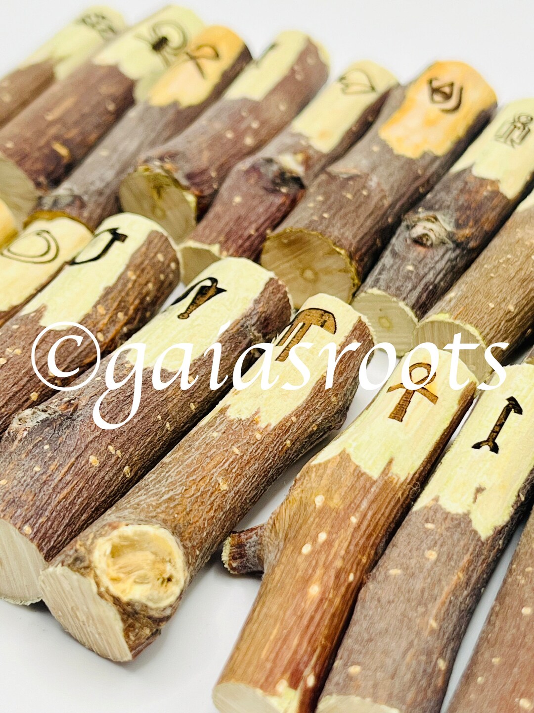 Fruit Tree Staves Wood Runes Egyptian Handmade - Etsy
