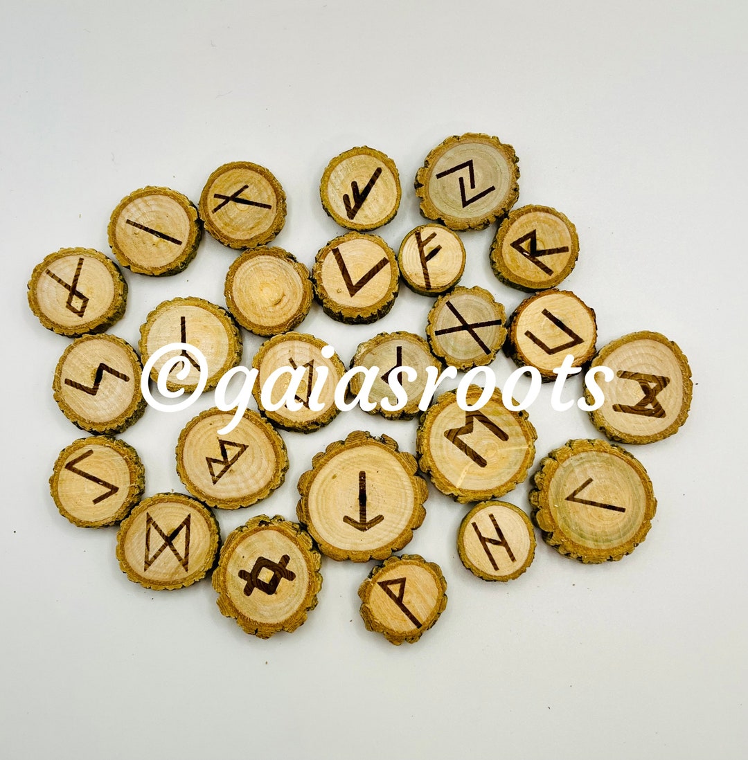 Ash Tree Wood Runes Elder Futhark Handmade - Etsy