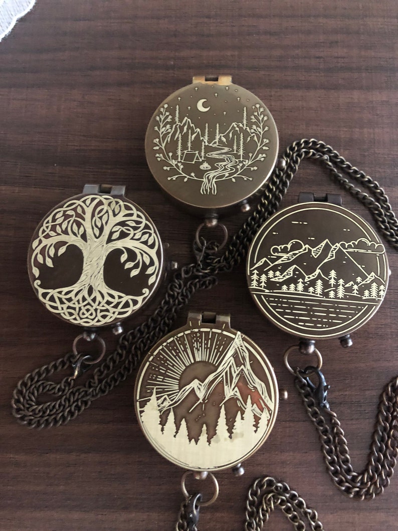 Engraved Compass Christmas Present Fathers Day Gift - Etsy Canada