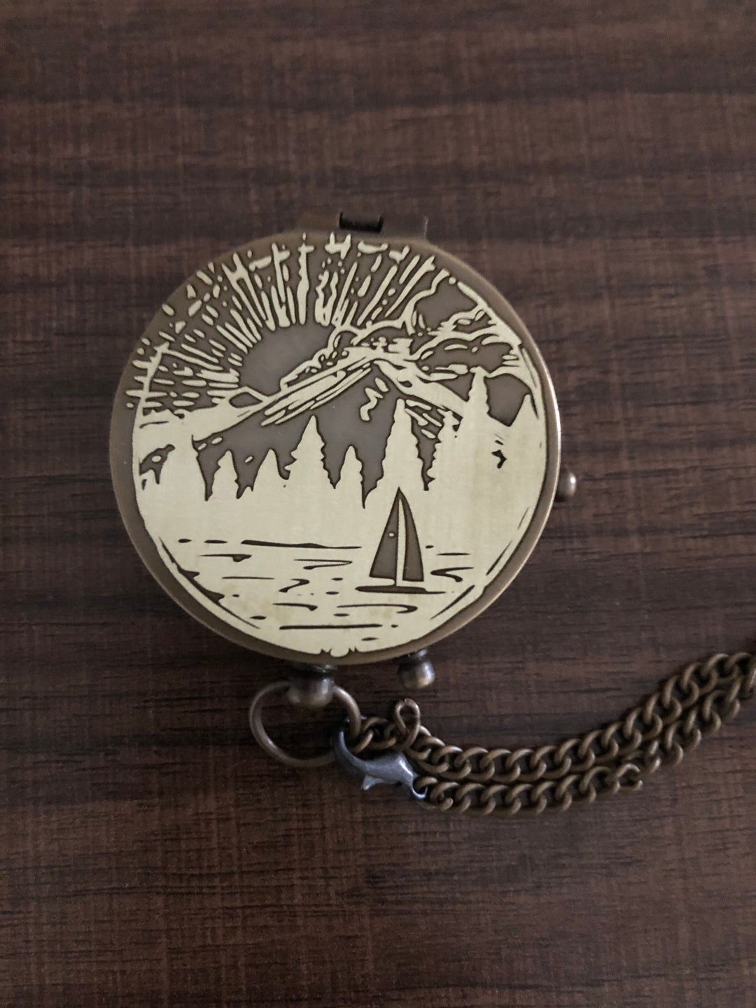 Personalized Brass Compass Anniversary Gifts for Men Brass Compass ...