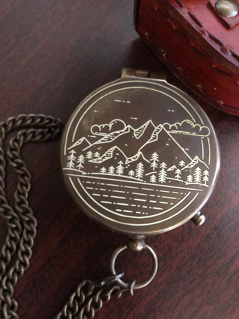 Christmas Gift Engraved Compass Fathers Day Men's Gift - Etsy