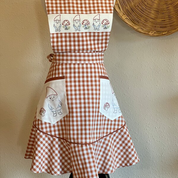Gingham Apron - Etsy
