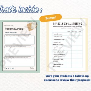 2024 New Year Self Reflection Student Activity Worksheet Bundle ...