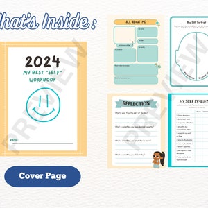 2024 New Year Self Reflection Student Activity Worksheet Bundle ...