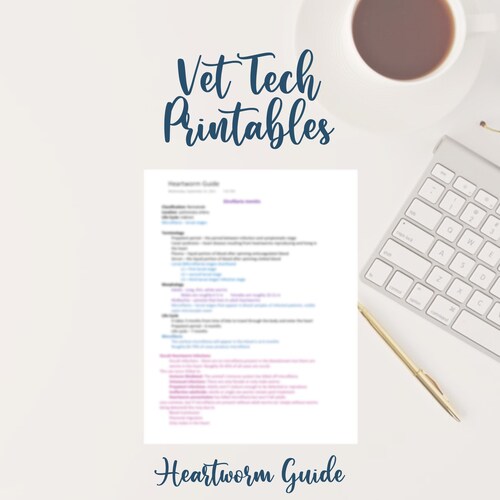 Vaccination Basics Vet Tech Study Guides Color Coded VTNE - Etsy