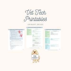 VetTechPrintables - Etsy