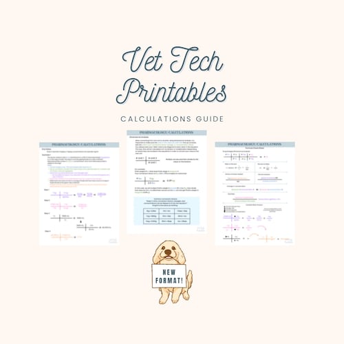 EXTERNAL PARASITES Vet Tech Study Guides Color Coded VTNE - Etsy